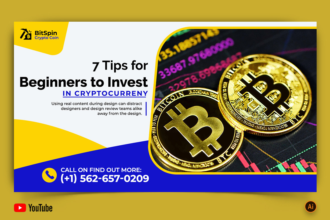 Cryptocurrency YouTube Thumbnail Design -11 - TemplateMonster