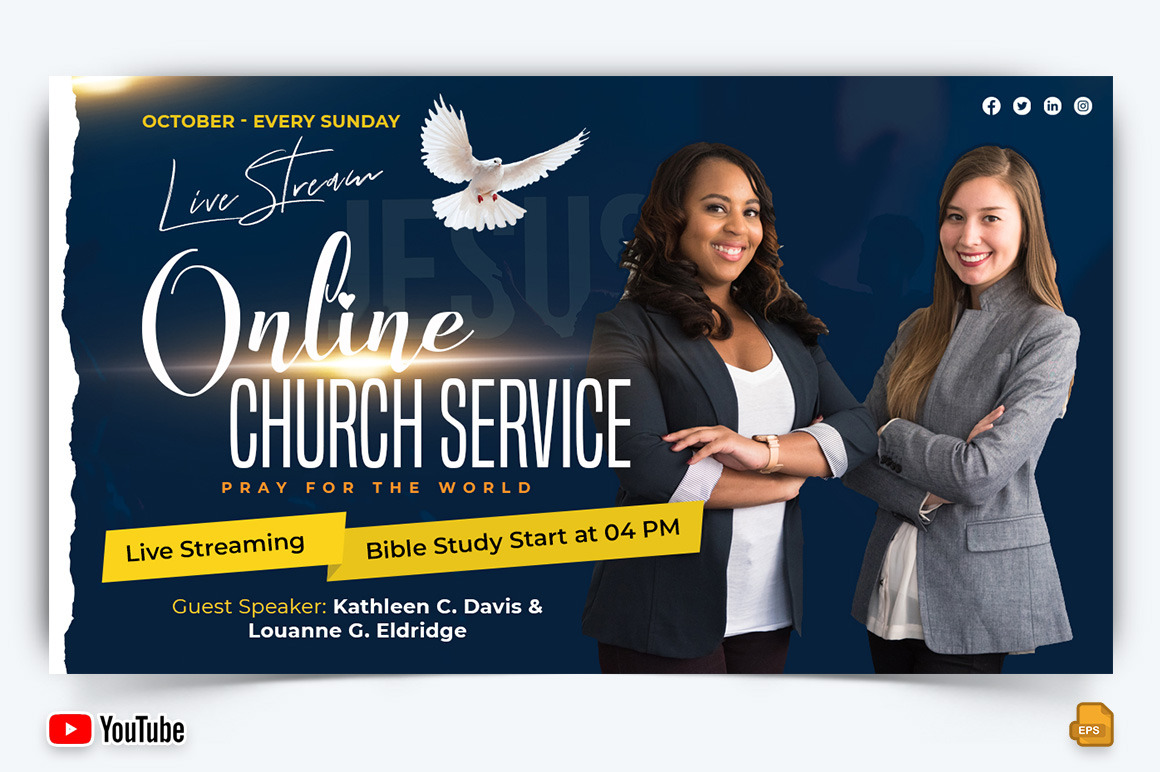 Church Speech YouTube Thumbnail Design -011 - TemplateMonster