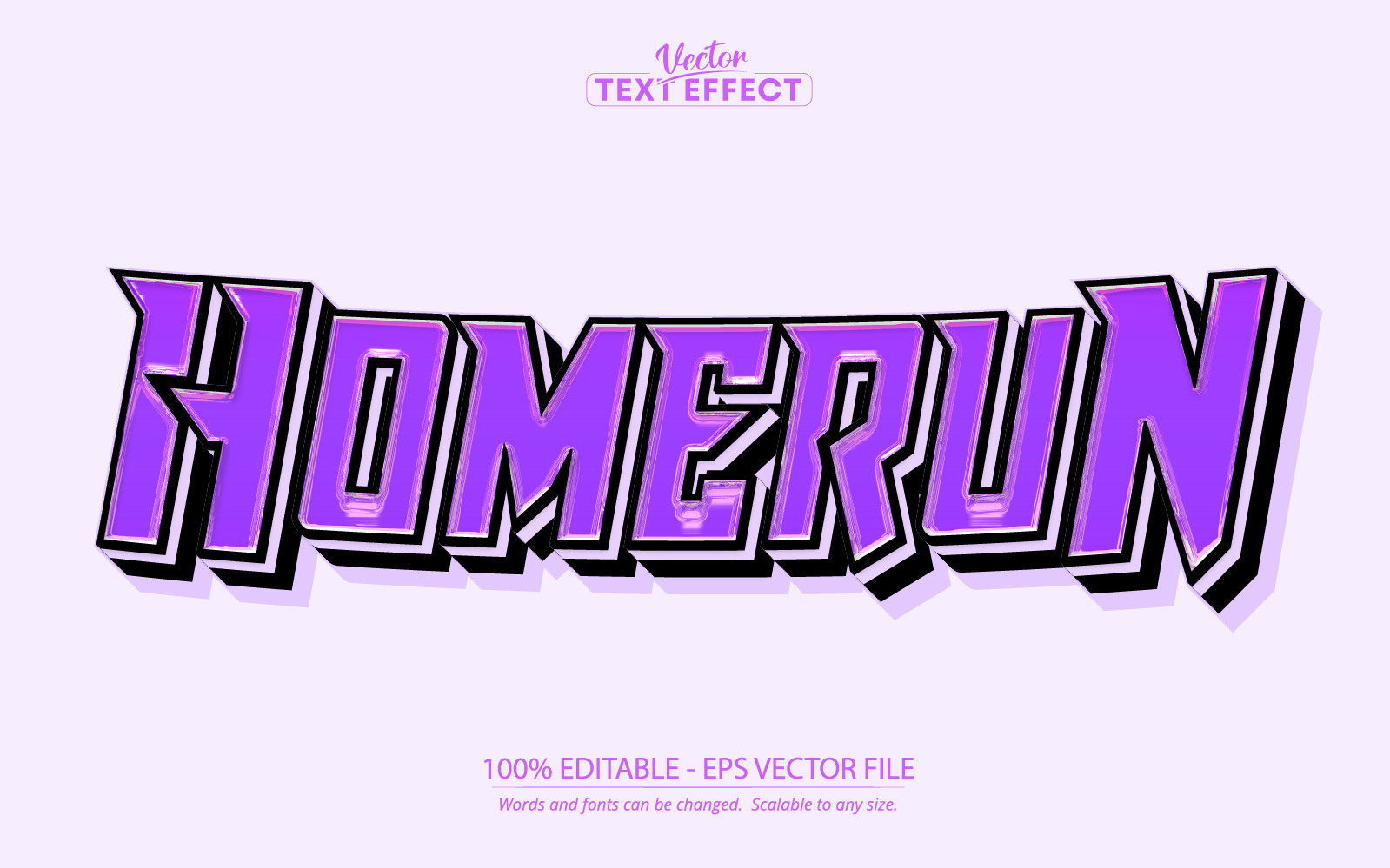 Homerun - Editable Text Effect, Team And Sports Text Style, Graphics ...