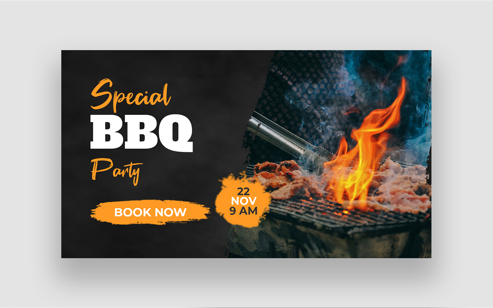 Barbeque YouTube Thumbnail Design #293410 - TemplateMonster