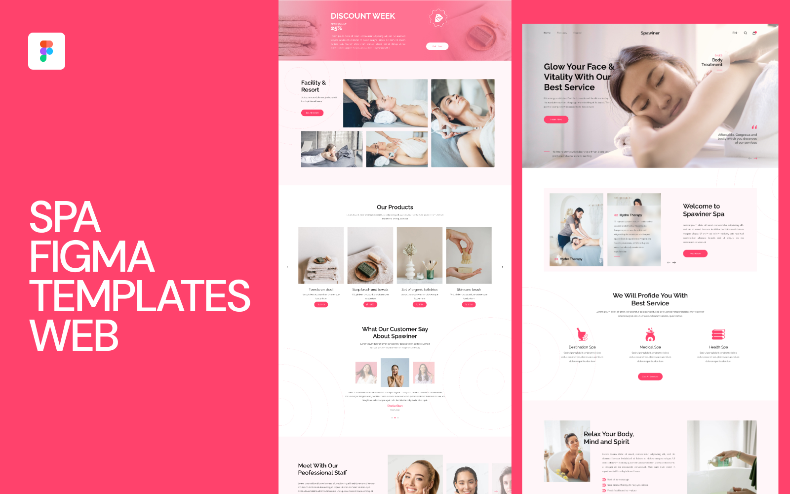 Spa UI Figma Templates Web #293506 - TemplateMonster