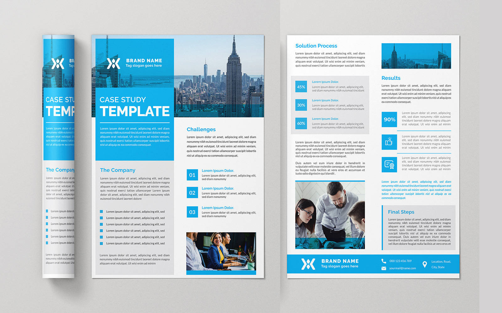 Professional Case Study Template | Showcase Company’s Vision
