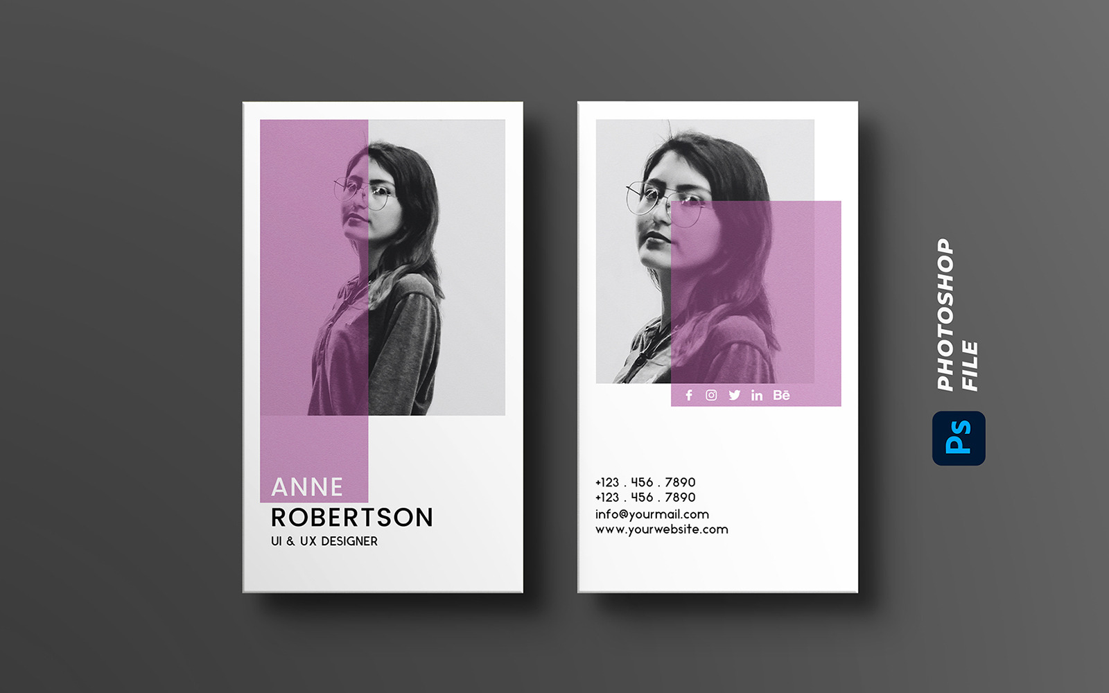 Web Designer Business Card Template #293697 - TemplateMonster