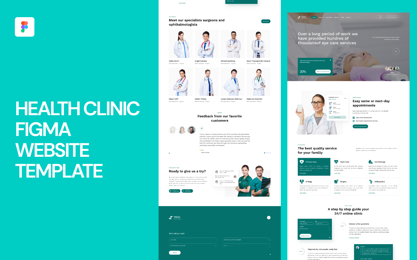 Health Clinic Figma Website Template - TemplateMonster