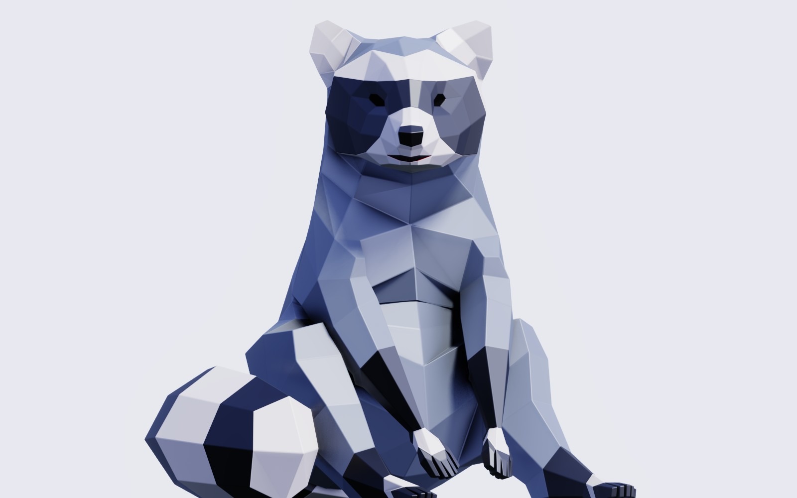 Mapache - Modelo 3D Low Poly #294055 - TemplateMonster