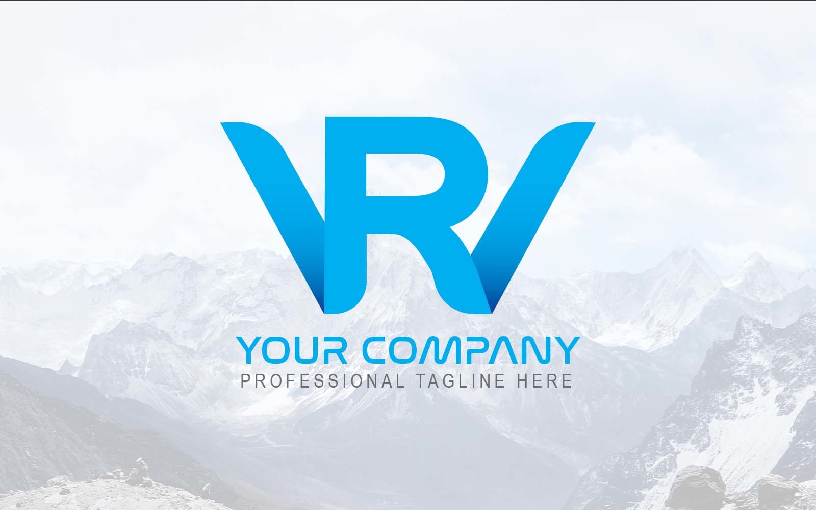 Professional And Modern WR Letter Logo Design-Brand Identity