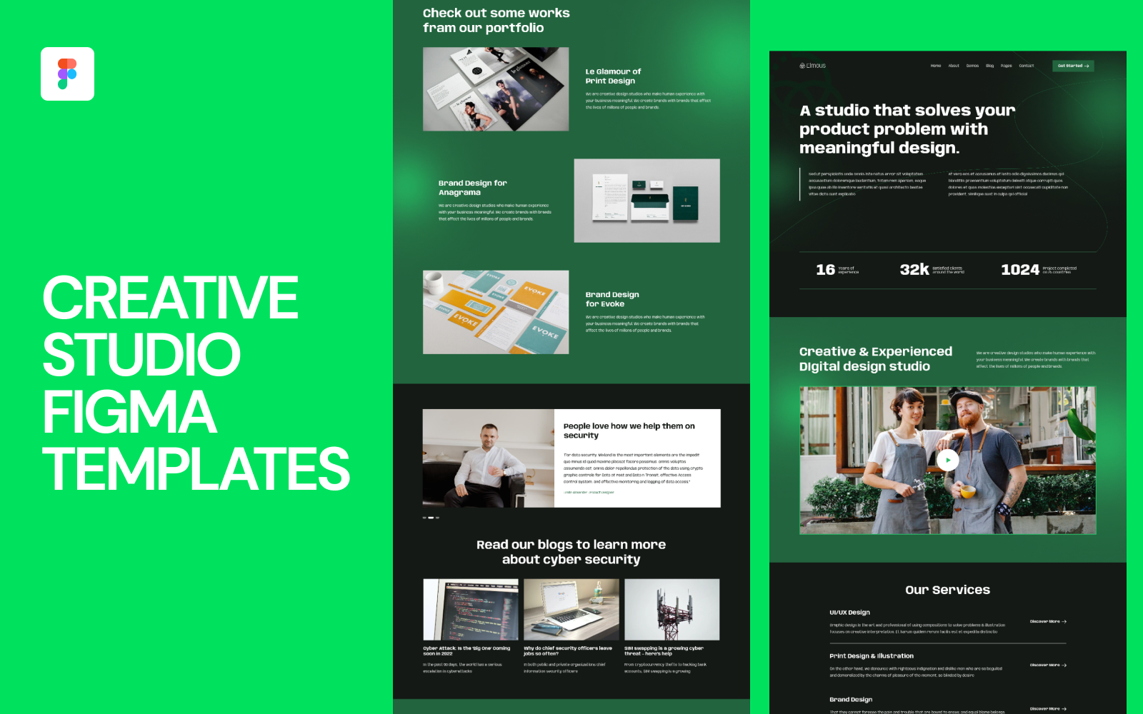 Creative Studio Figma Templates #294982 - TemplateMonster