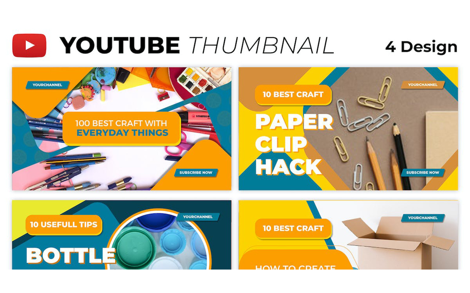 Life Hack Youtube Thumbnail Template - TemplateMonster