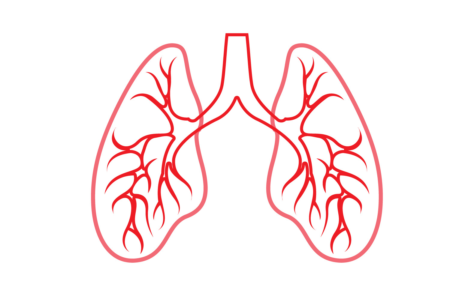 Human Lung Vector Image Template Vol 12 - TemplateMonster