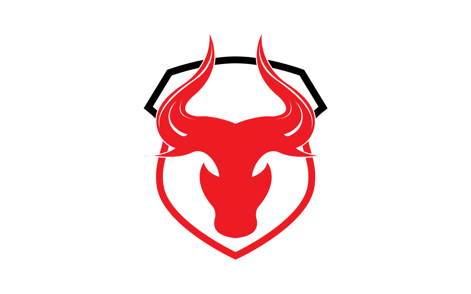 Creative Angry Shield Bull Head Logo Design Symbol 37