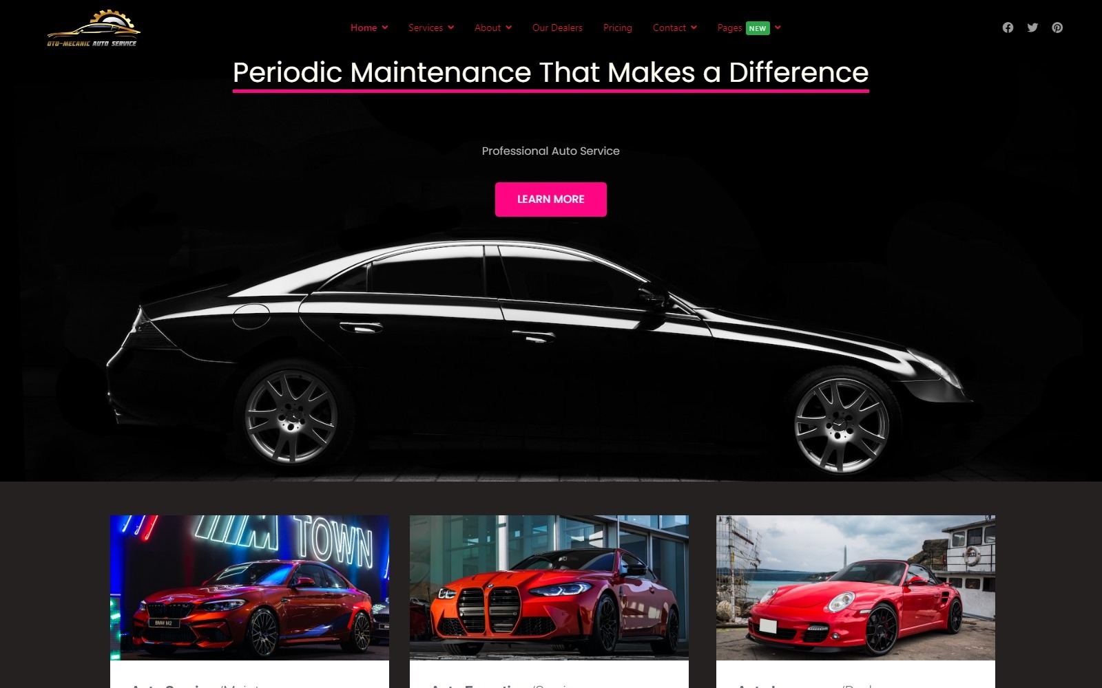 Oto-Mecanic Auto Service and Expertiz Joomla4 Template