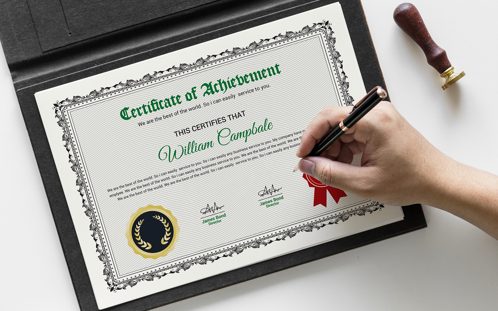 Achievement Certificate_Vol_013 #296167 - TemplateMonster