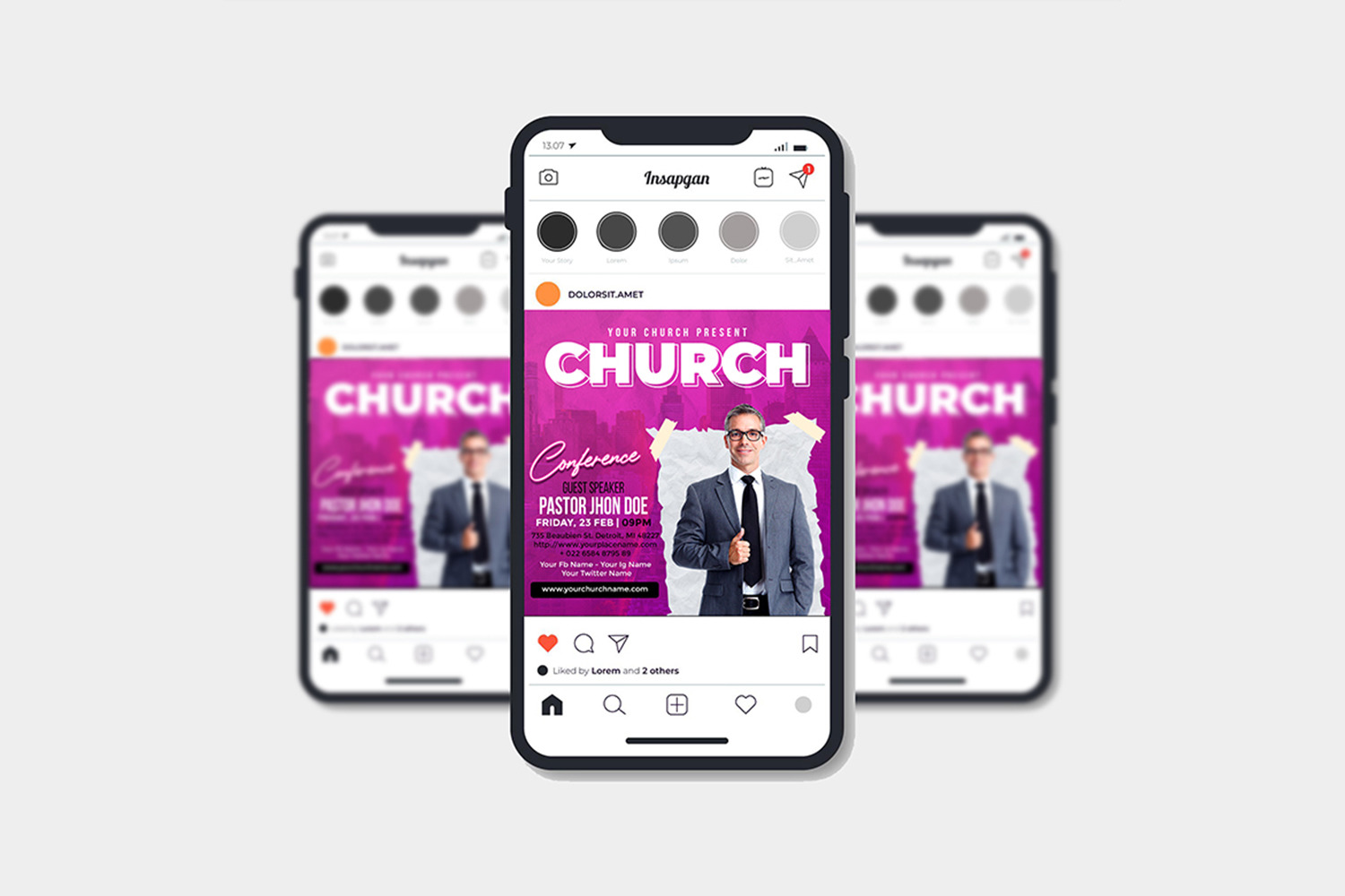 Chruch Flyer Template Design #3 #296470 - TemplateMonster