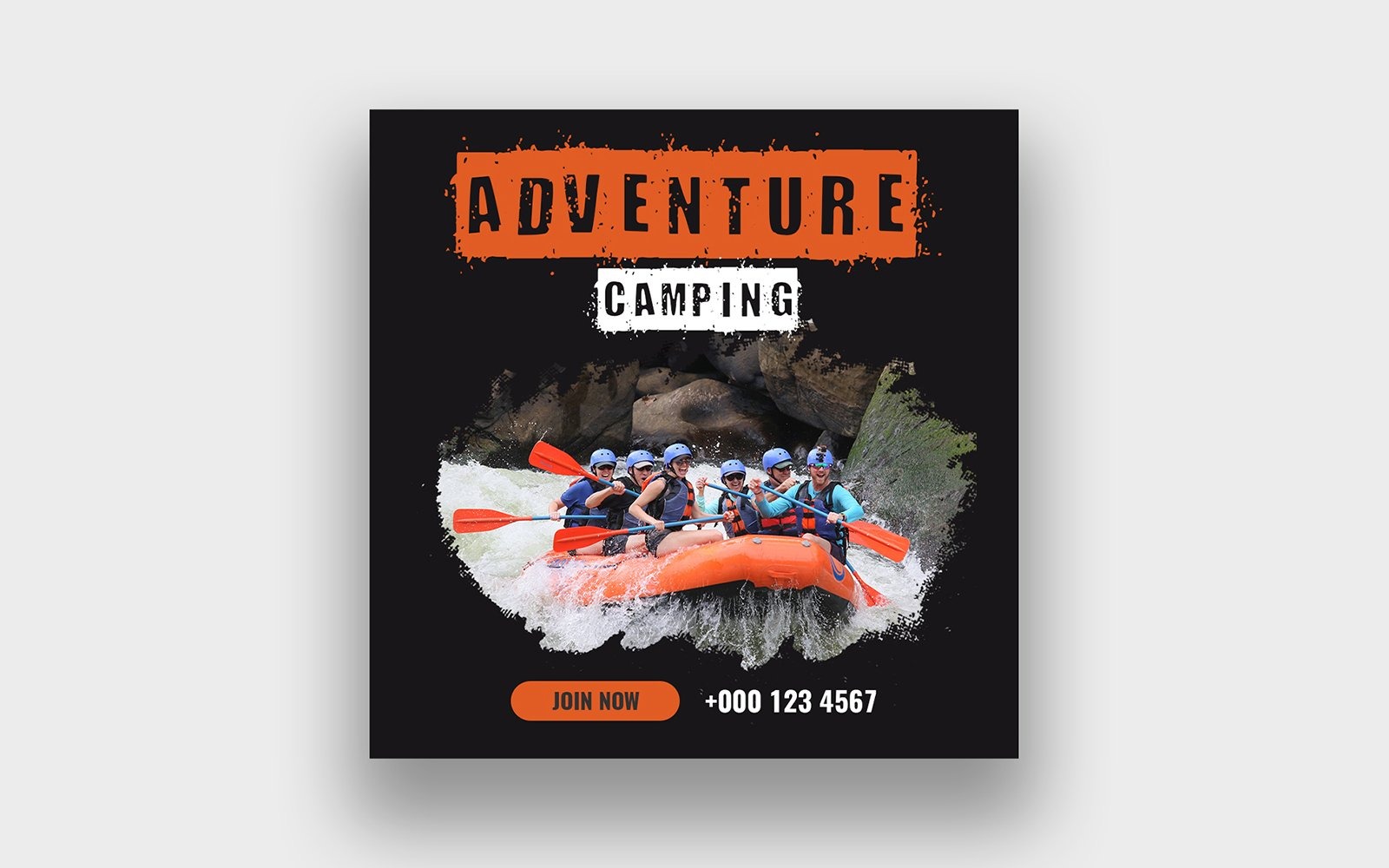 Camping Instagram Post Template #296606 - TemplateMonster