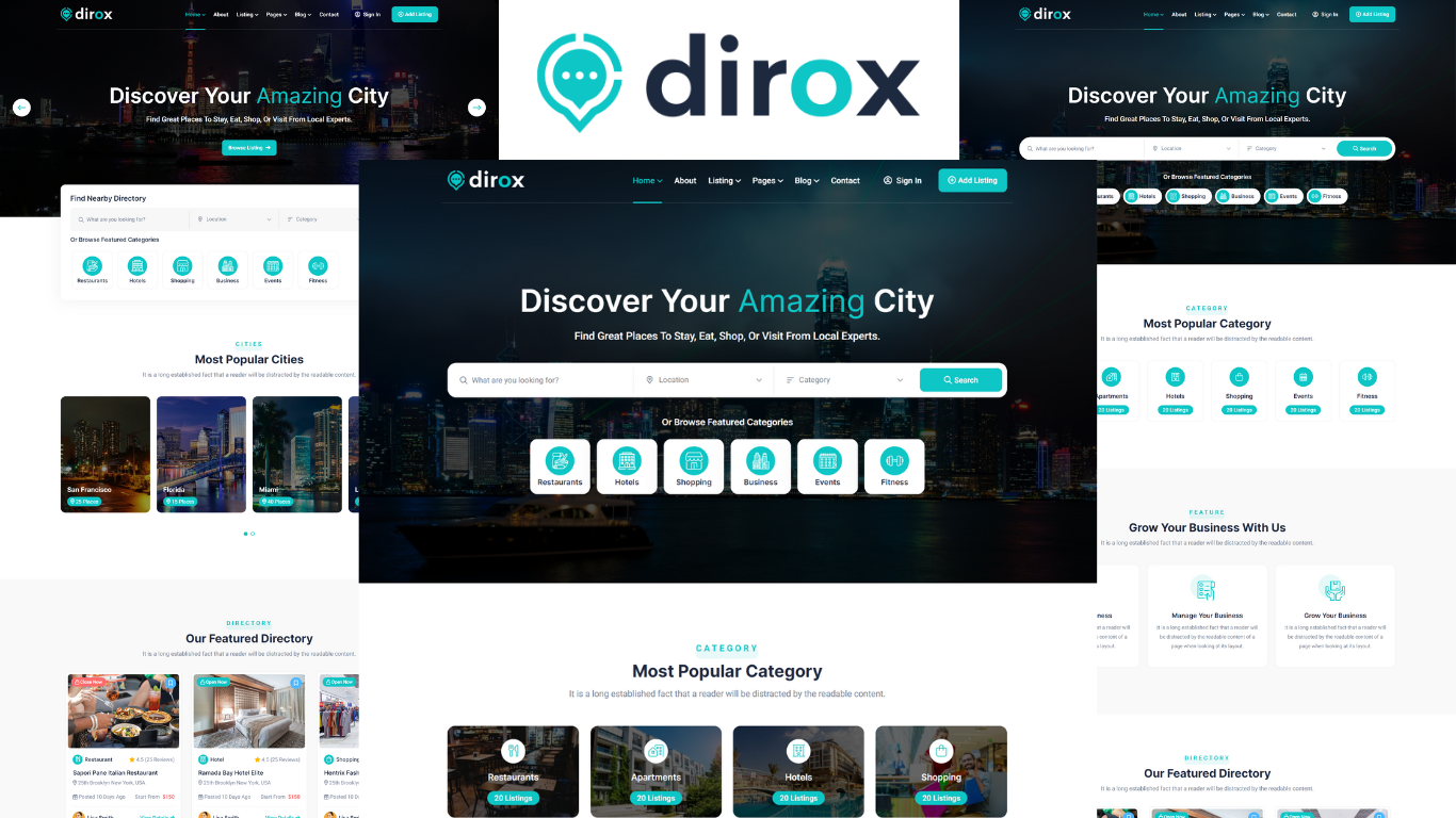 Dirox - Directory And Listing HTML5 Template