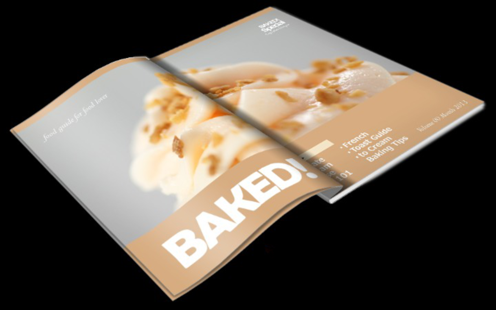 Bakery Themed Magazine Template #297527 - TemplateMonster