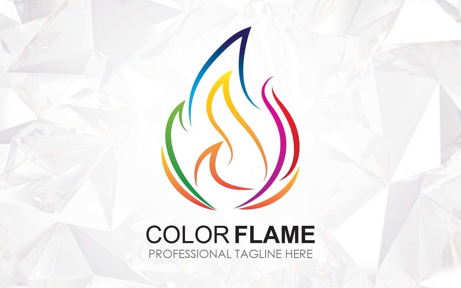 Creative Color Flame Logo Design - Brand Identity