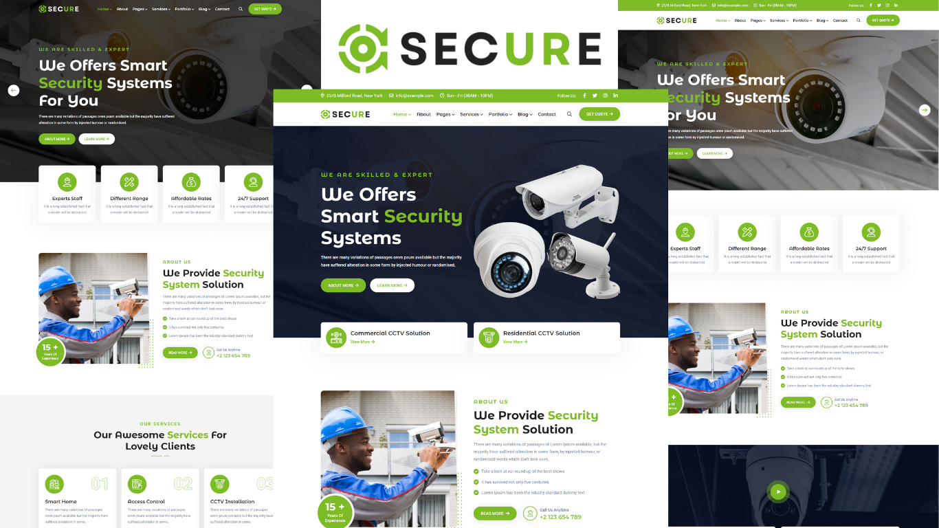 Secure - CCTV Security HTML5 Template - TemplateMonster