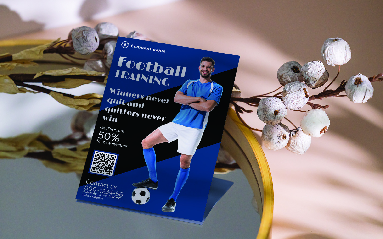 Football Training Flyer Template #299752 - TemplateMonster