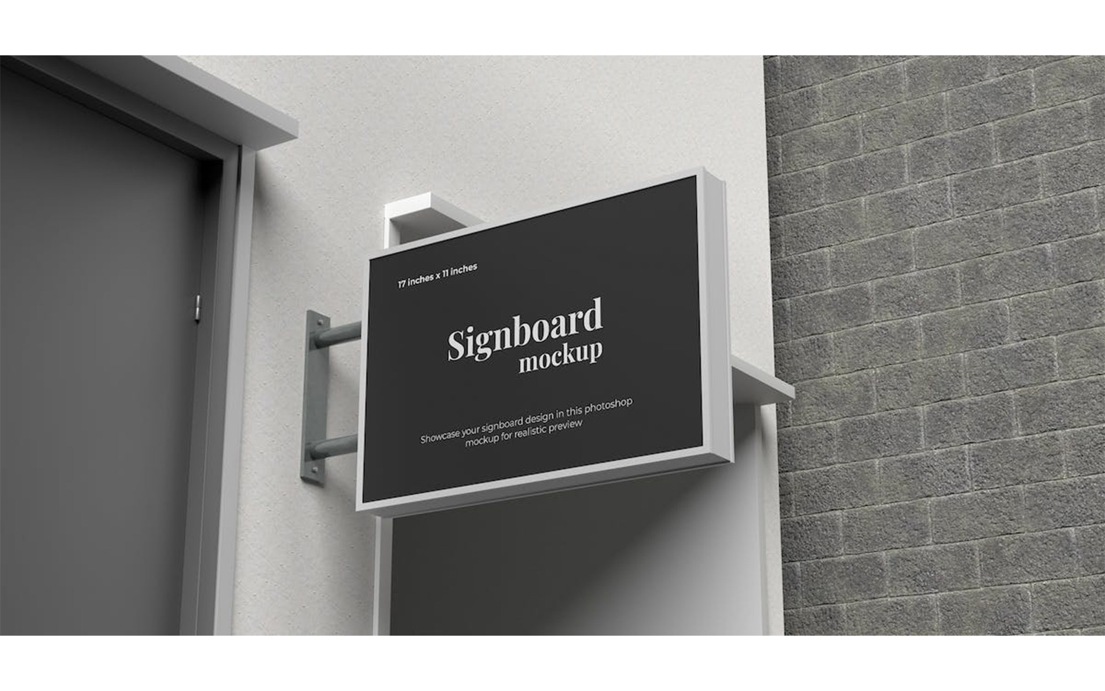 Signboard Mockup - Signboard Mockup #299763 - TemplateMonster