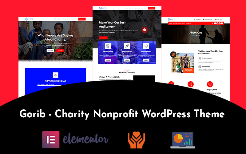 Gorib - Charity WordPress Theme #300114 - TemplateMonster