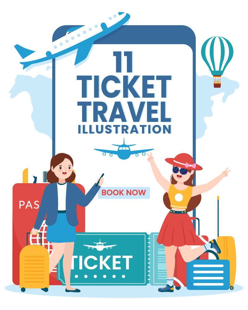 11 Online Travel Ticket Store Illustration - TemplateMonster