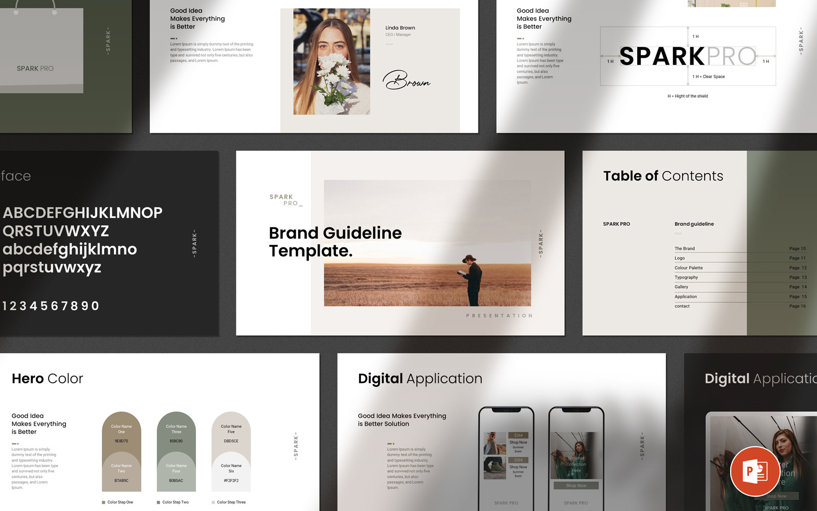 Brand Guideline Powerpoint Template #301540 - TemplateMonster