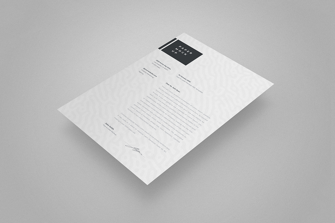 传单和信件样机 PSD 模板第 17 卷 #301612 - TemplateMonster