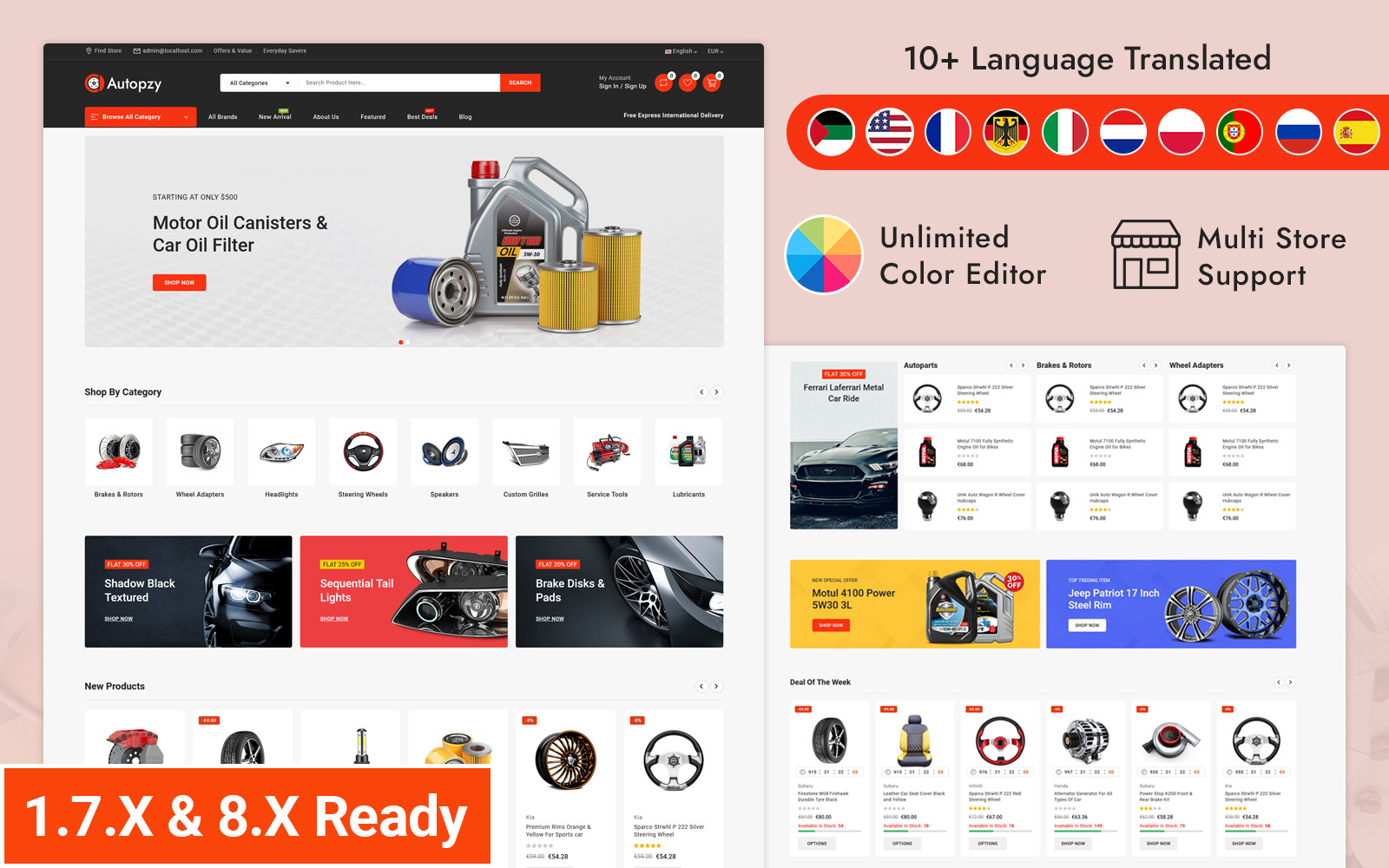 Autopzy - Mega Auto Parts Store Prestashop Responsive Theme
