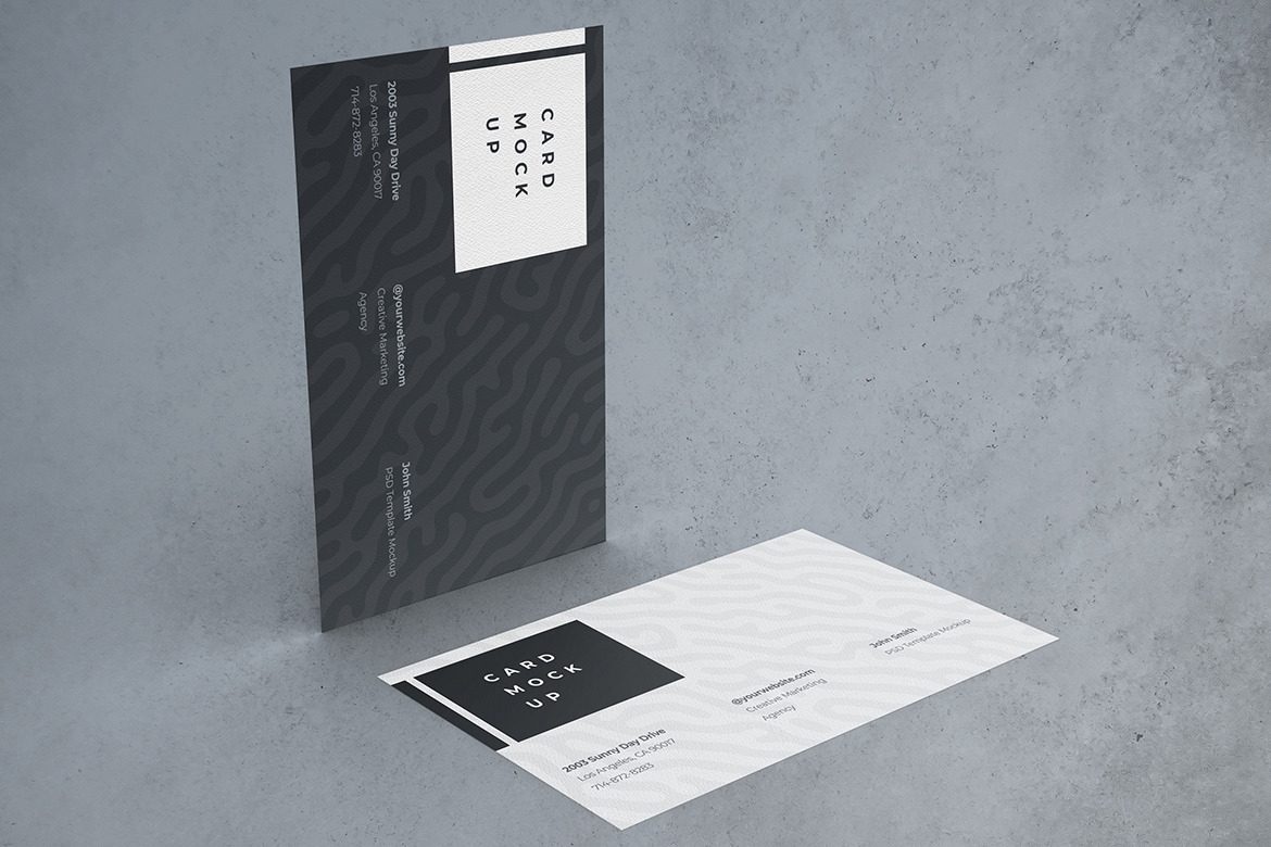 Modello PSD mockup biglietto da visita Vol 66