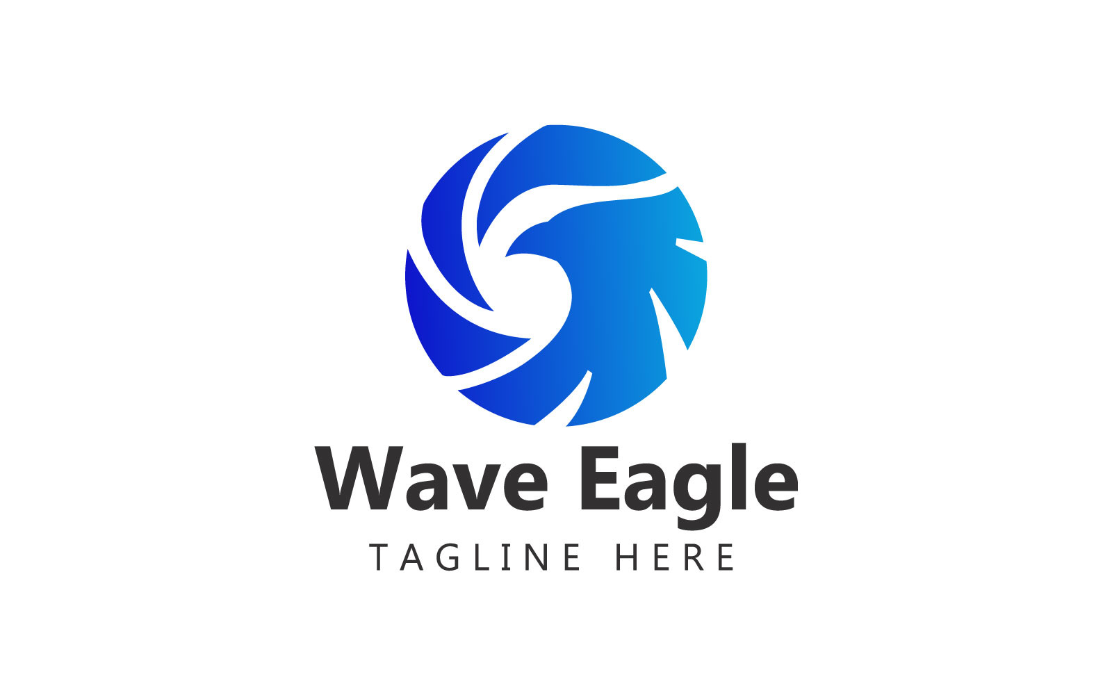 Eagle Logo And Wave Eagle Logo Template - TemplateMonster