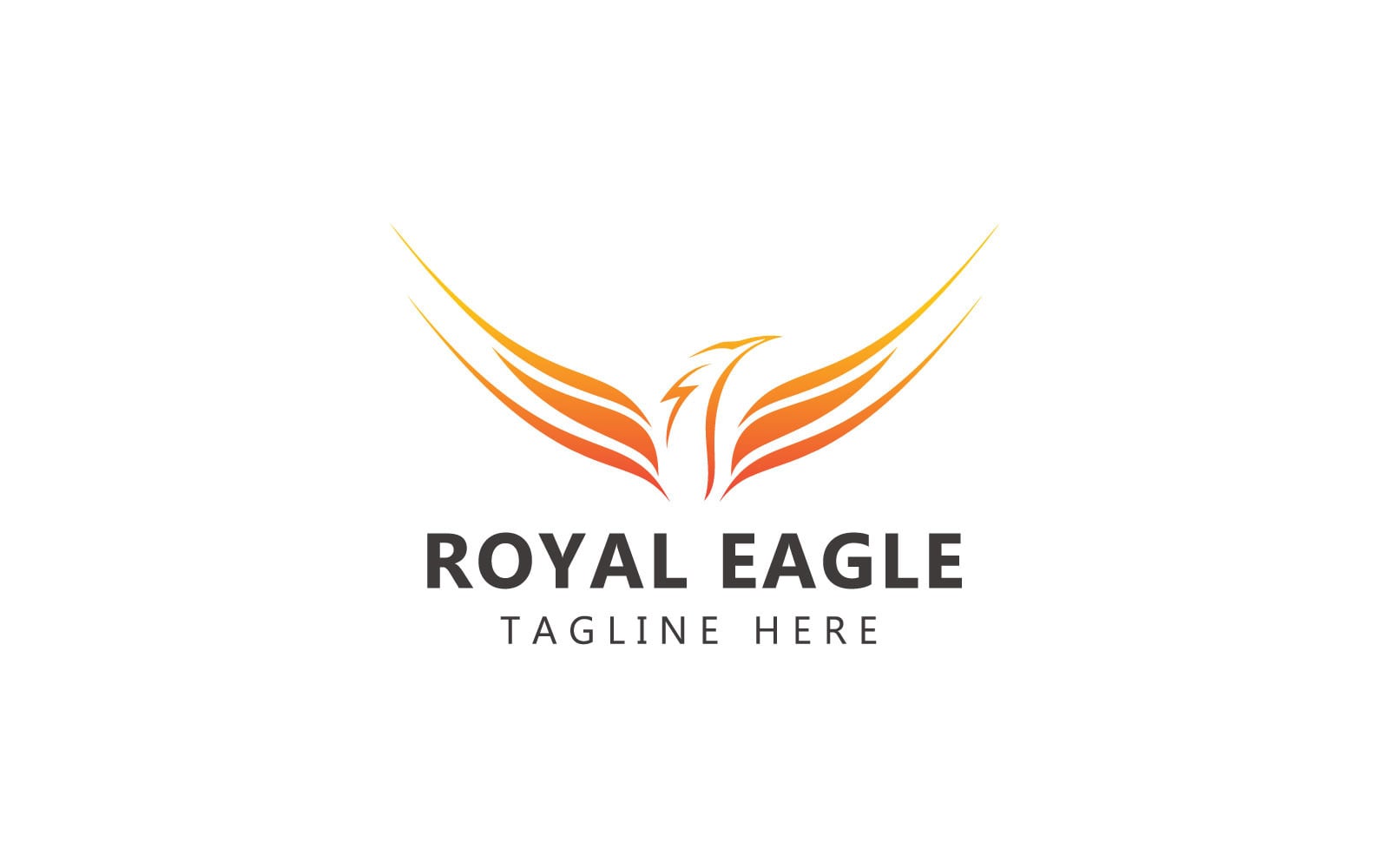 Royal Eagle Logo And Elegant Royal Wing Logo Template