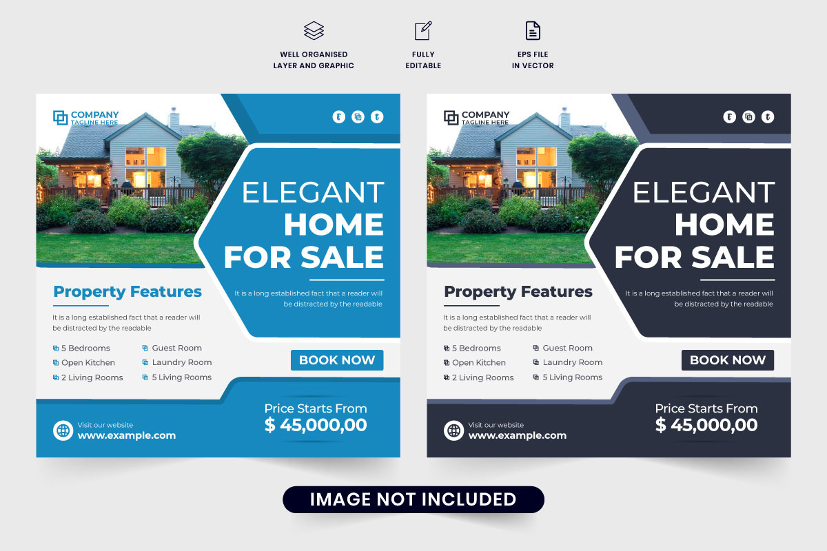 Property selling template vector design - TemplateMonster