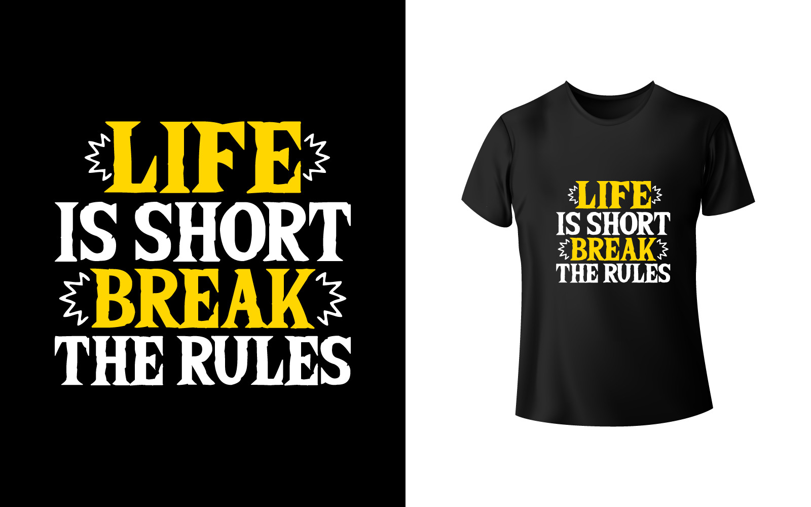 Creative Print-Ready Typography T-shirt SVG Design Template