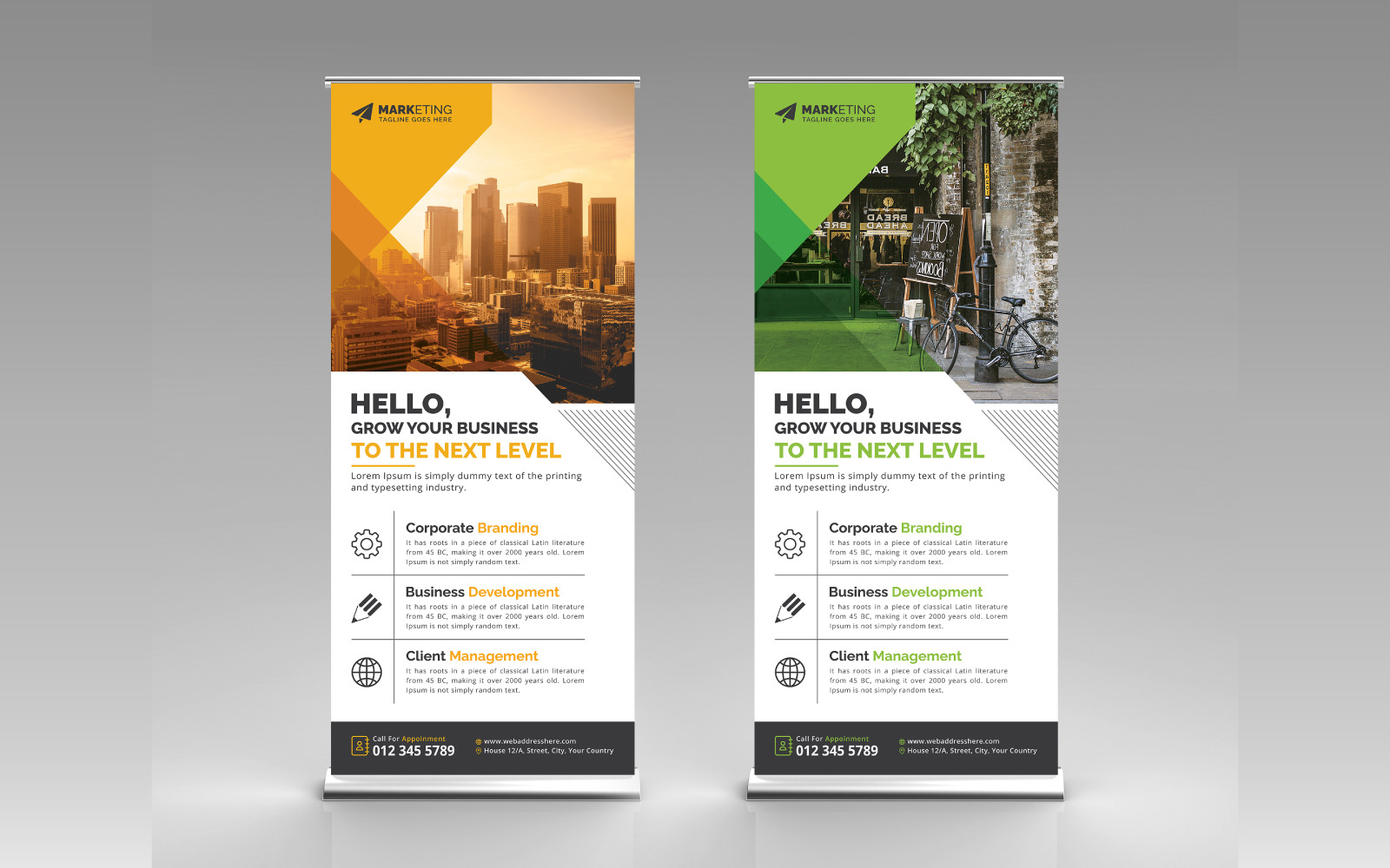 Modern Standard Corproate Roll Up Banner, Standee, X Banner, Pull Up ...