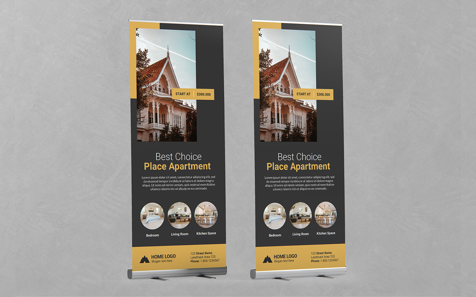 Real Estate Roll Up Banner Vol 08 #305609 - TemplateMonster