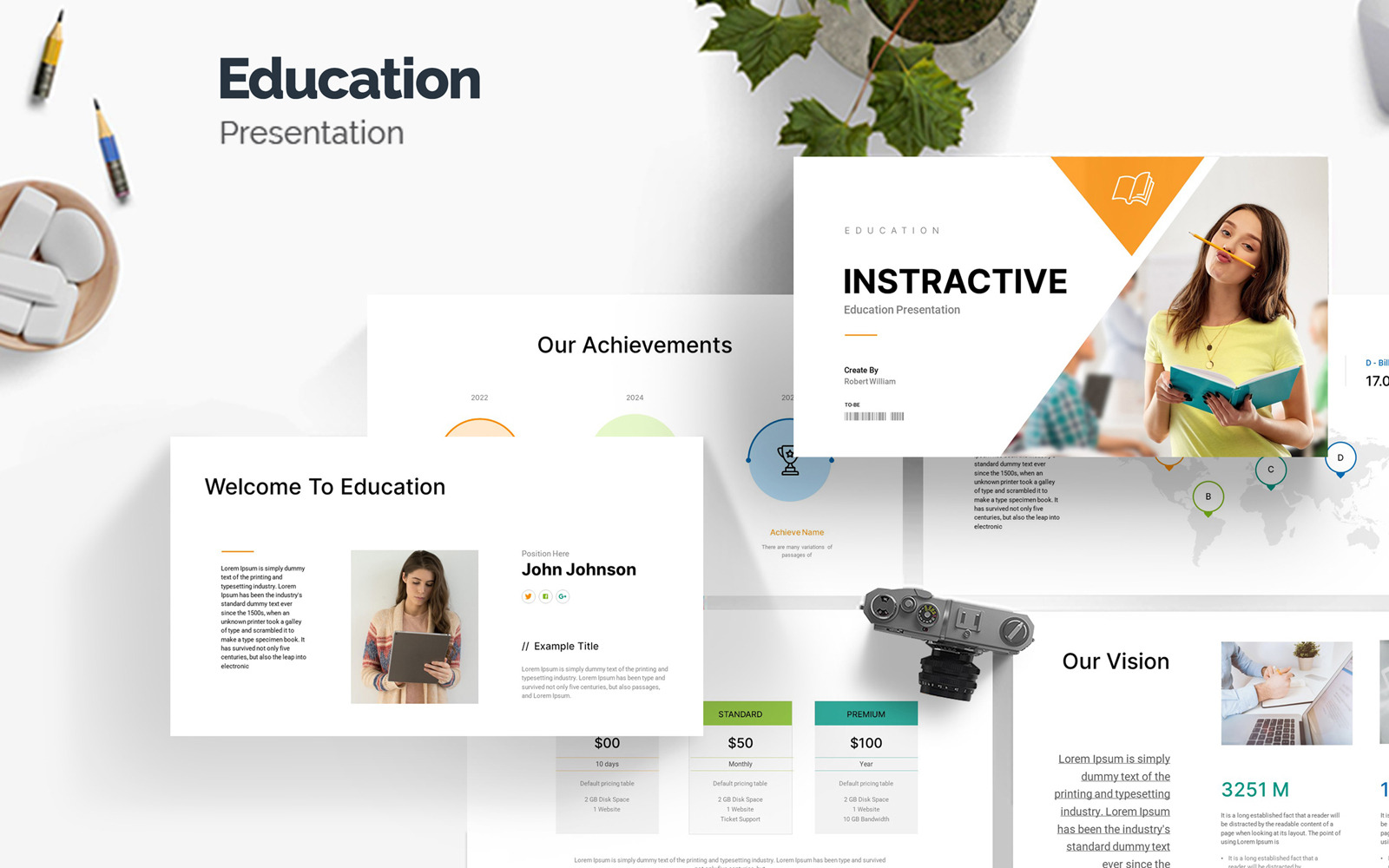 Education Presentation Powepoint Layout - TemplateMonster