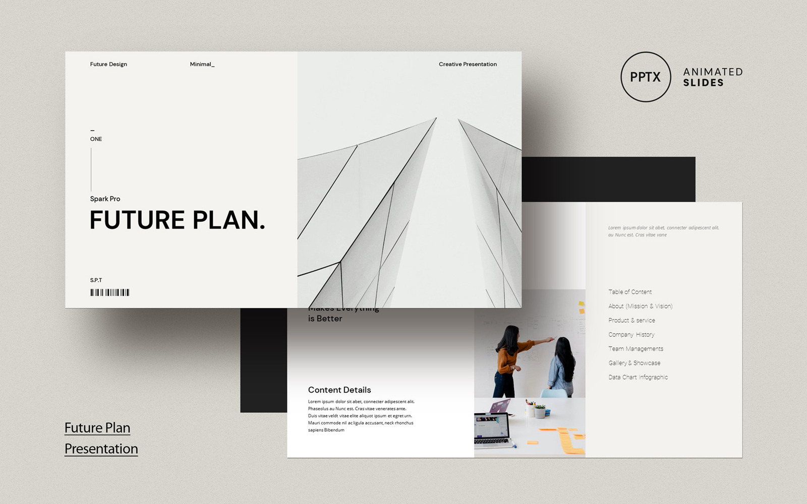 Future Plan Presentation Template Layout - TemplateMonster