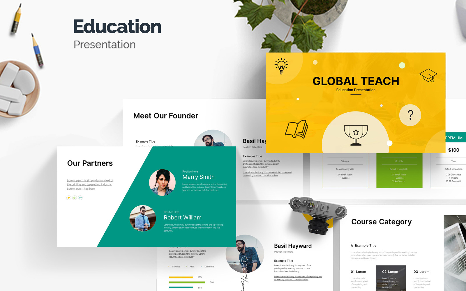 Global Touch Education Presentation #306667 - TemplateMonster