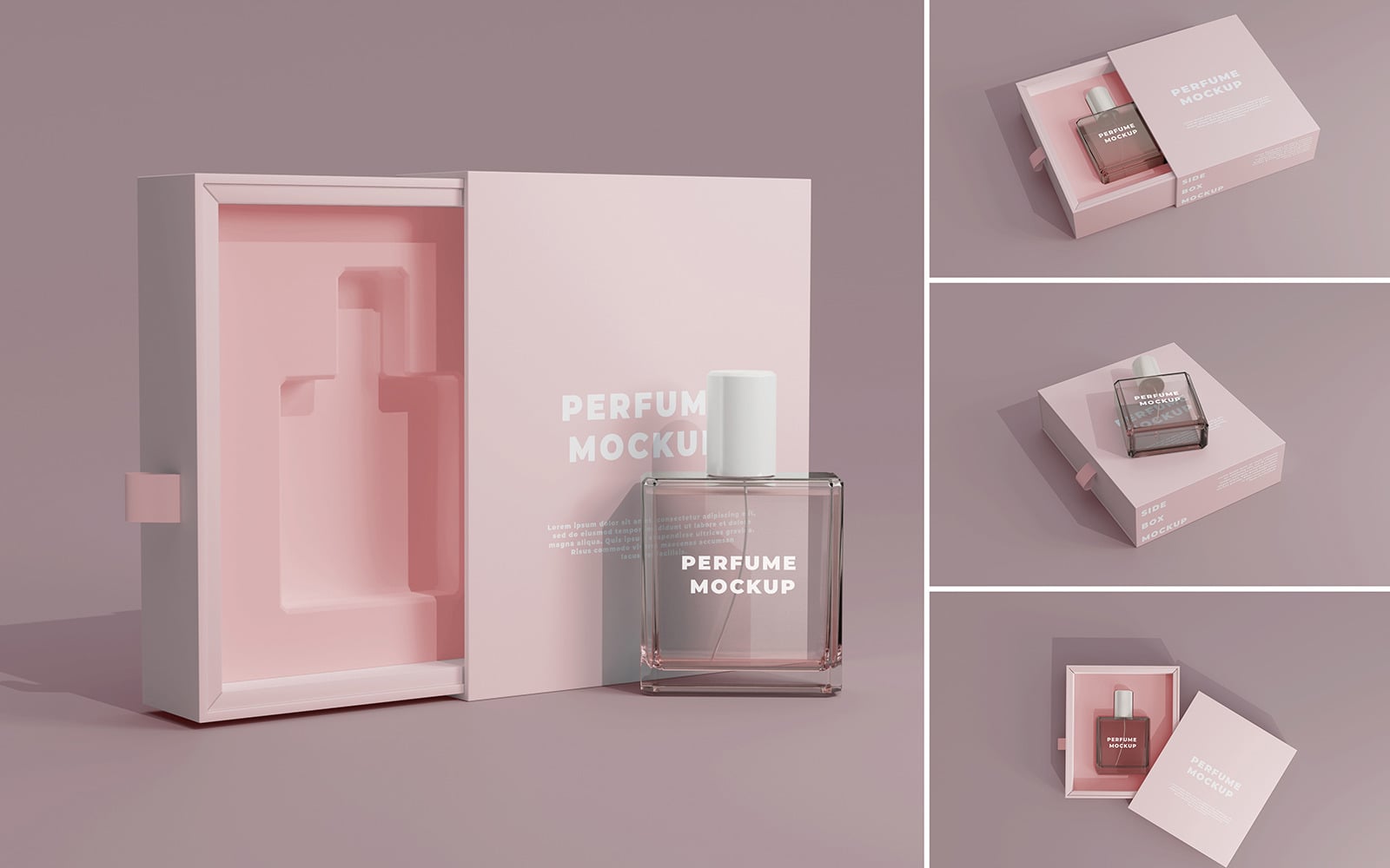 Perfume Packaging Mockup 3 #306621 - TemplateMonster
