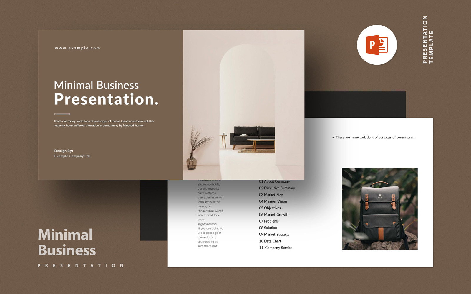 Minimal Business Presentation Powerpoint - TemplateMonster