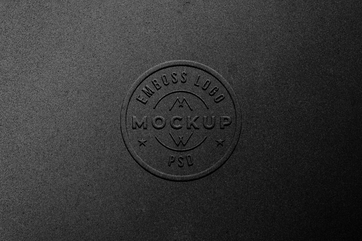 Embossed Logo Mockup PSD Template Vol 11 - TemplateMonster