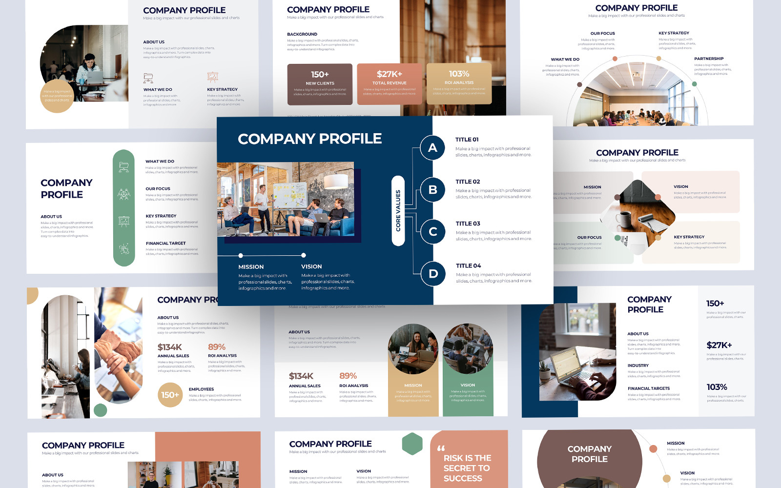 Company Profile Slides PowerPoint Template - TemplateMonster
