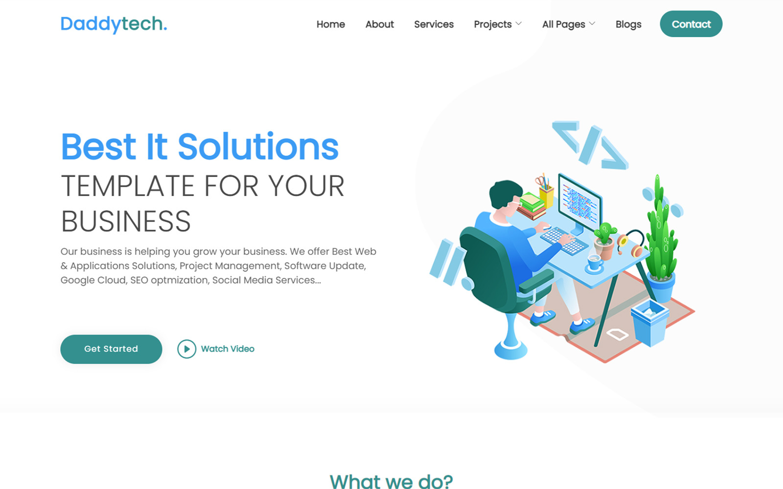 D-Tech - Web Developer Website Template - TemplateMonster