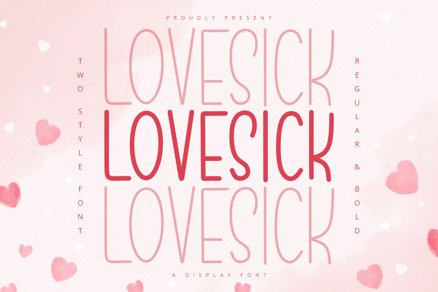 Lovesick - Romantic Display Font #308529 - TemplateMonster