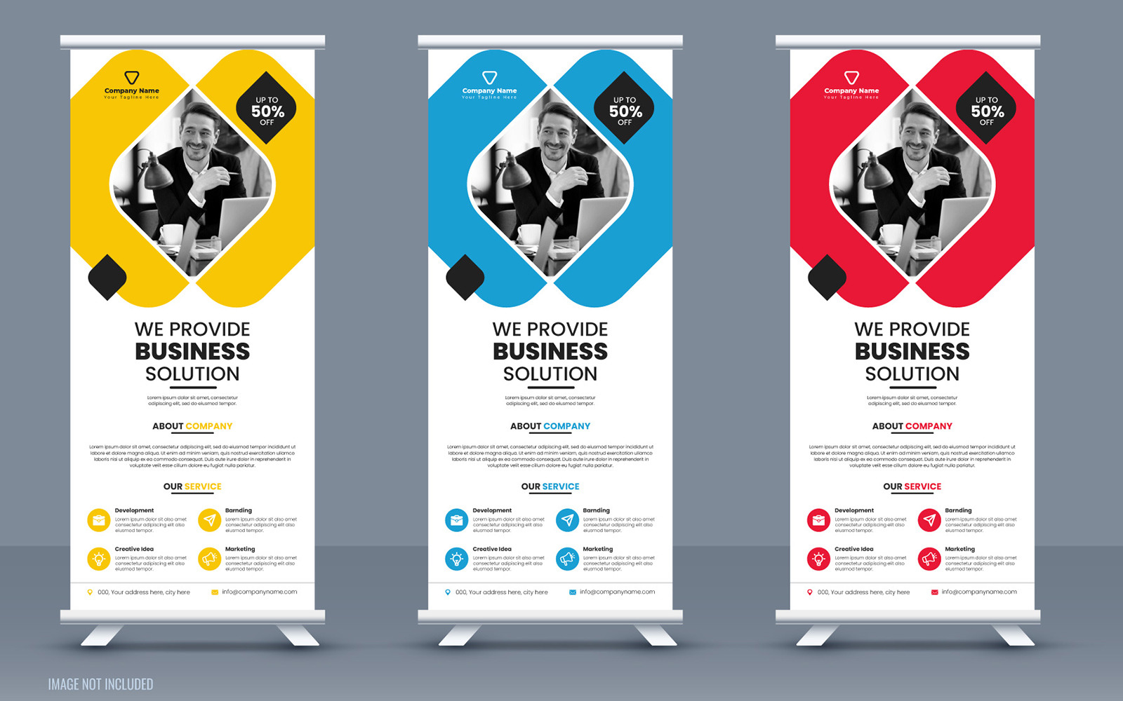Business Agency Roll up Banner Template - TemplateMonster