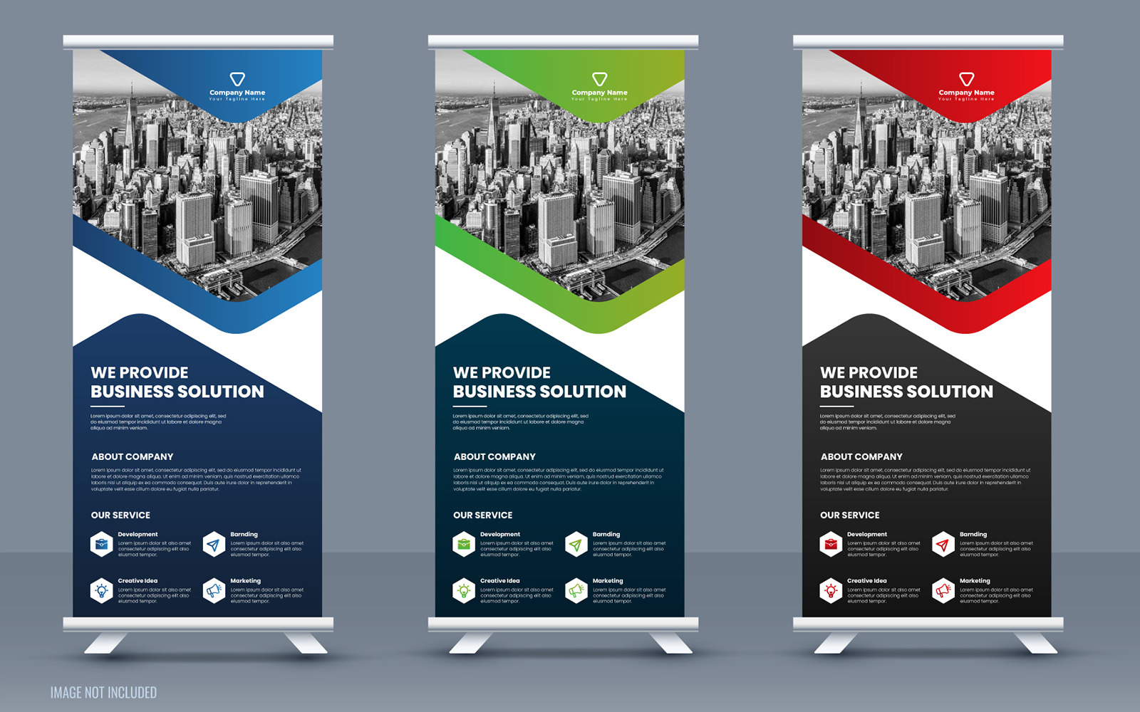 Creative Corporate Rollup Banner Template - TemplateMonster