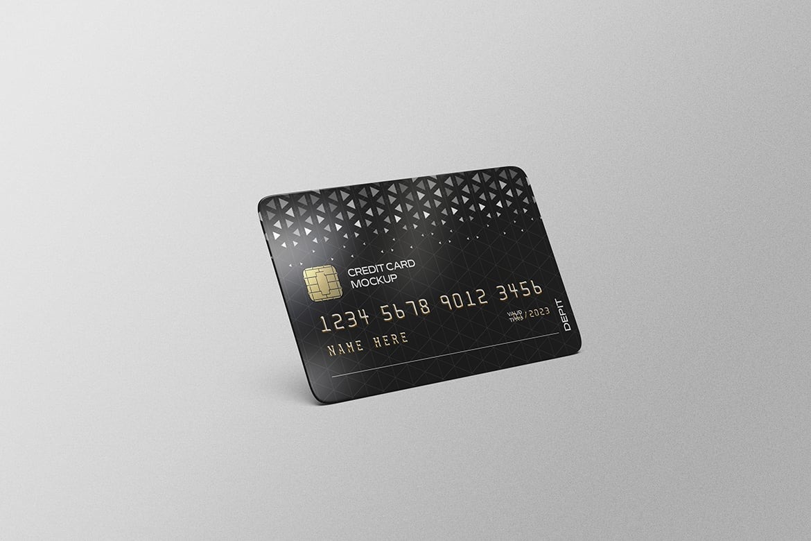 Credit Card or Debit Card Mockup PSD Template Vol 02