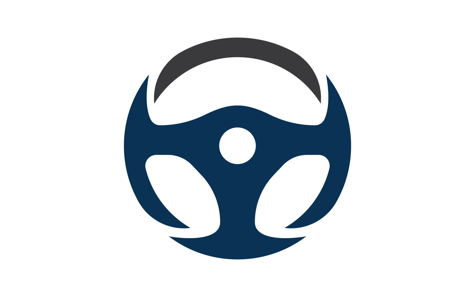 Car steering wheel logo illustration vector V1