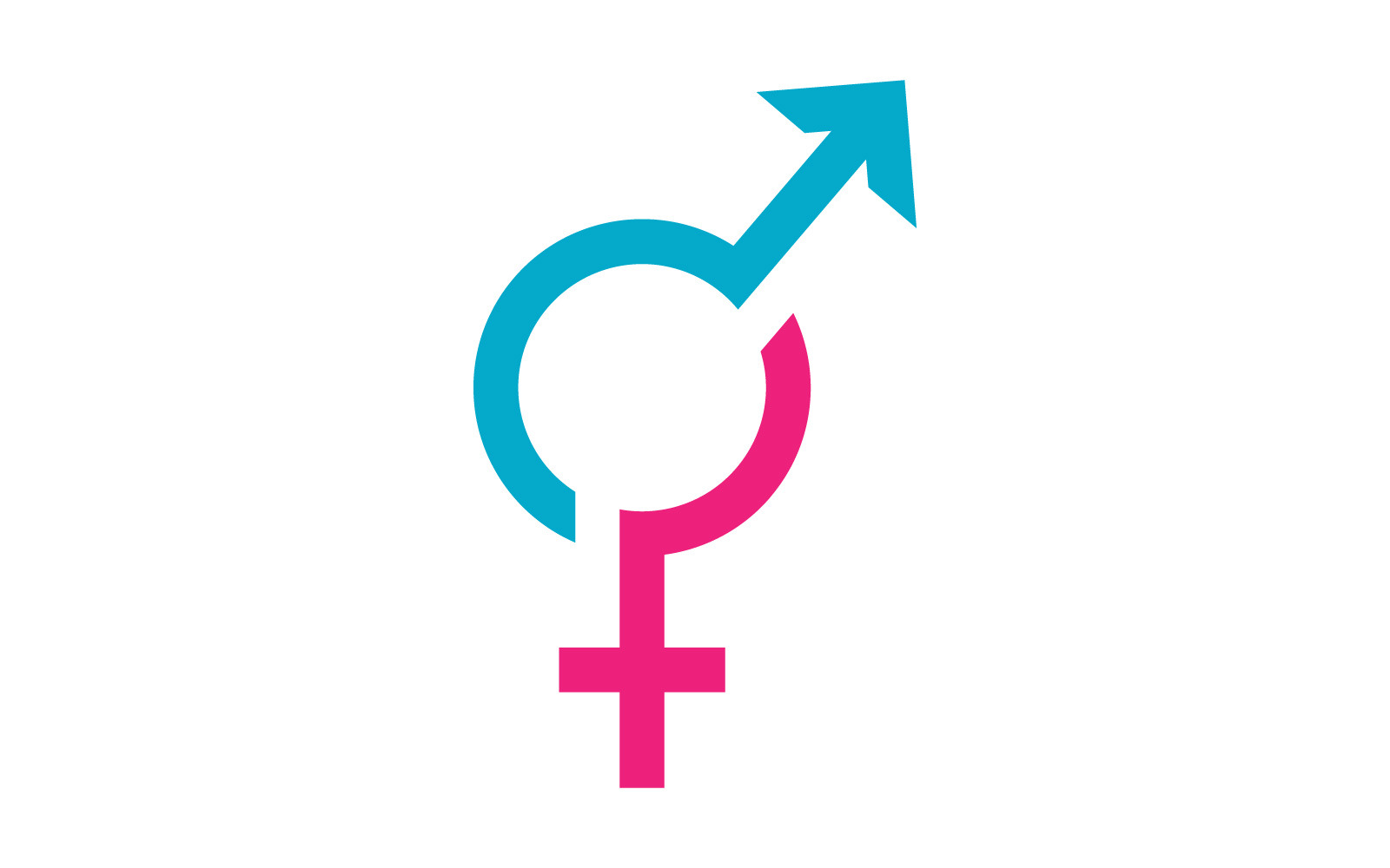 Logotipo do símbolo de gênero de sexo e igualdade entre machos e fêmeas ...